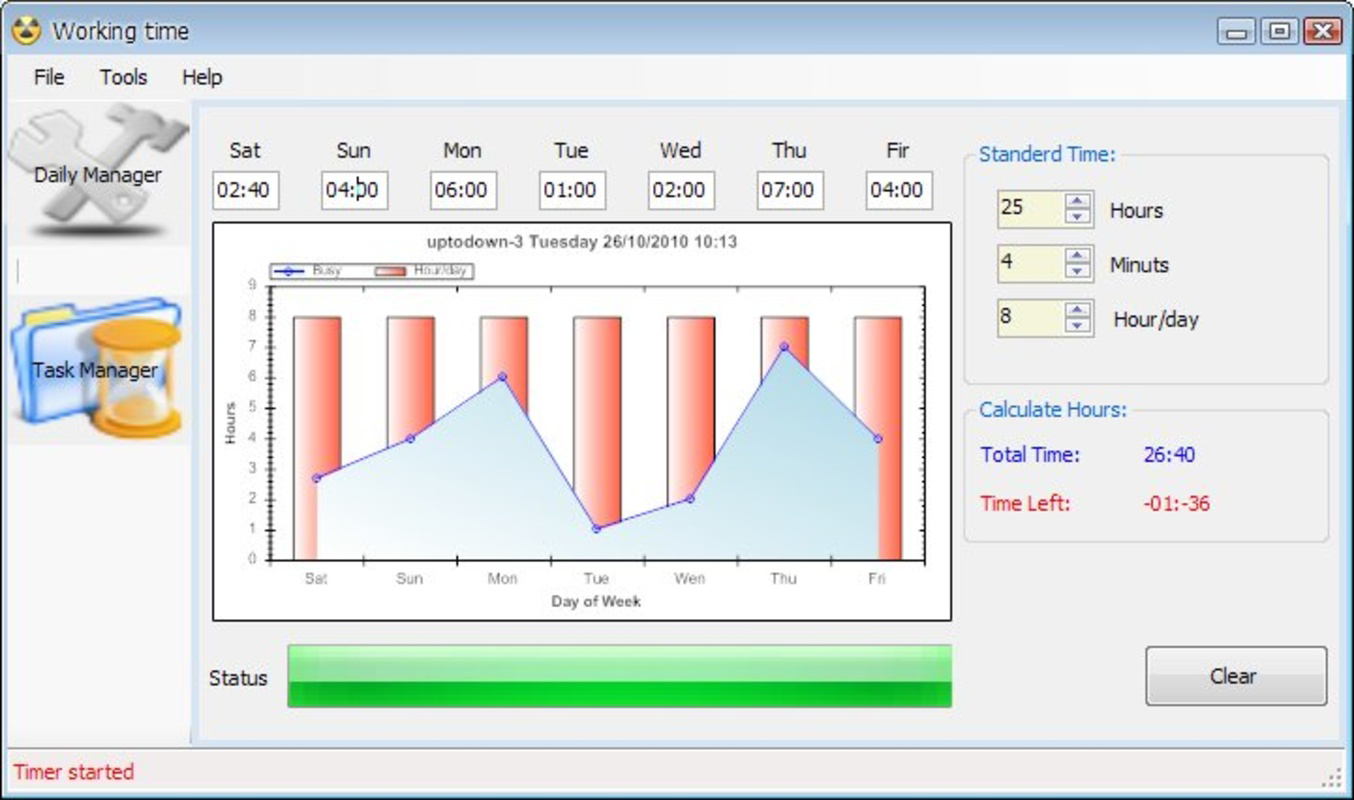 Working Time for PC Windows 1.2 Download