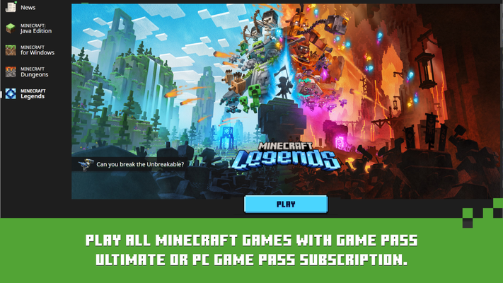 Minecraft Launcher for PC Windows Download