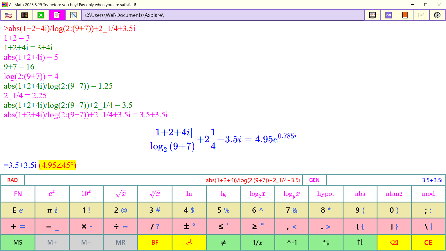 A+Math: Scientific Graphing Matrix Calculator for PC Windows Download