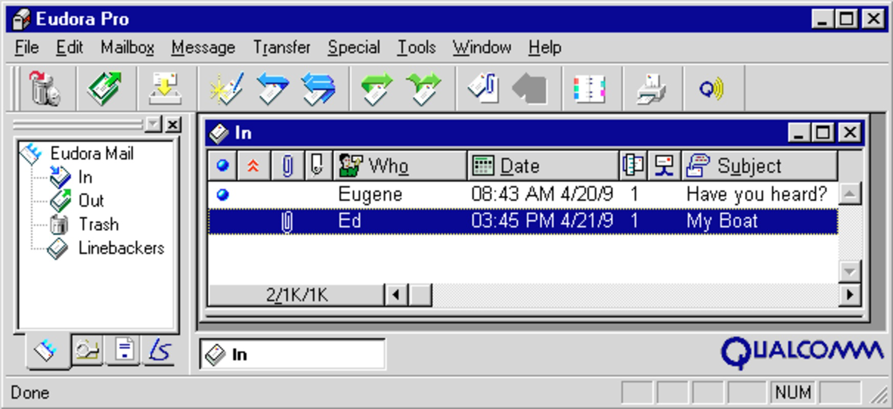 Eudora for PC Windows 8.0b8-Beta Download