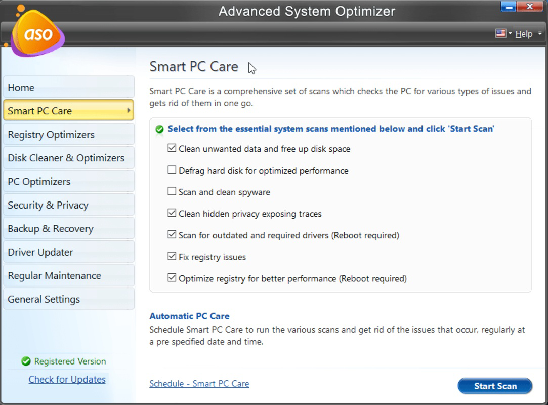 Advanced System Optimizer for PC Windows 3.81.8181.283 Download