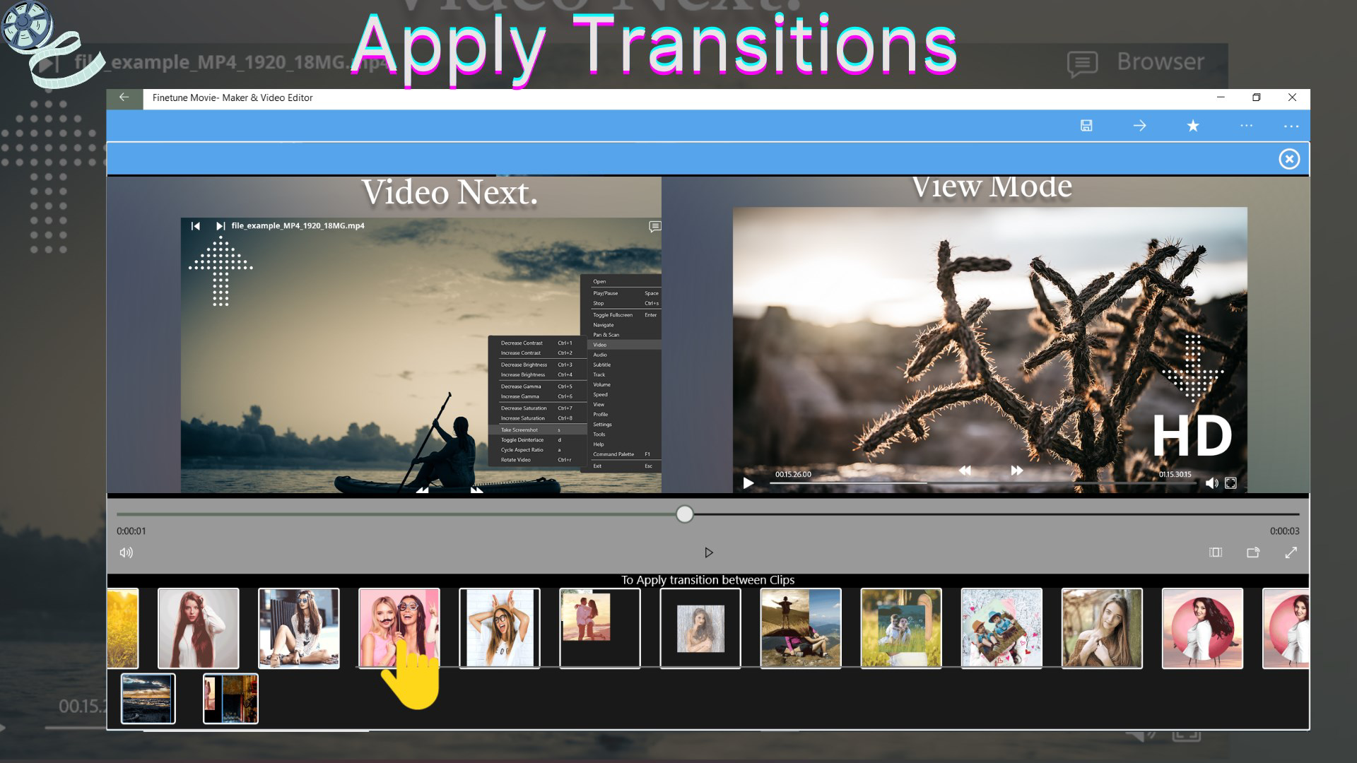 Finetune Movie Maker & Video Editor for PC Windows Download