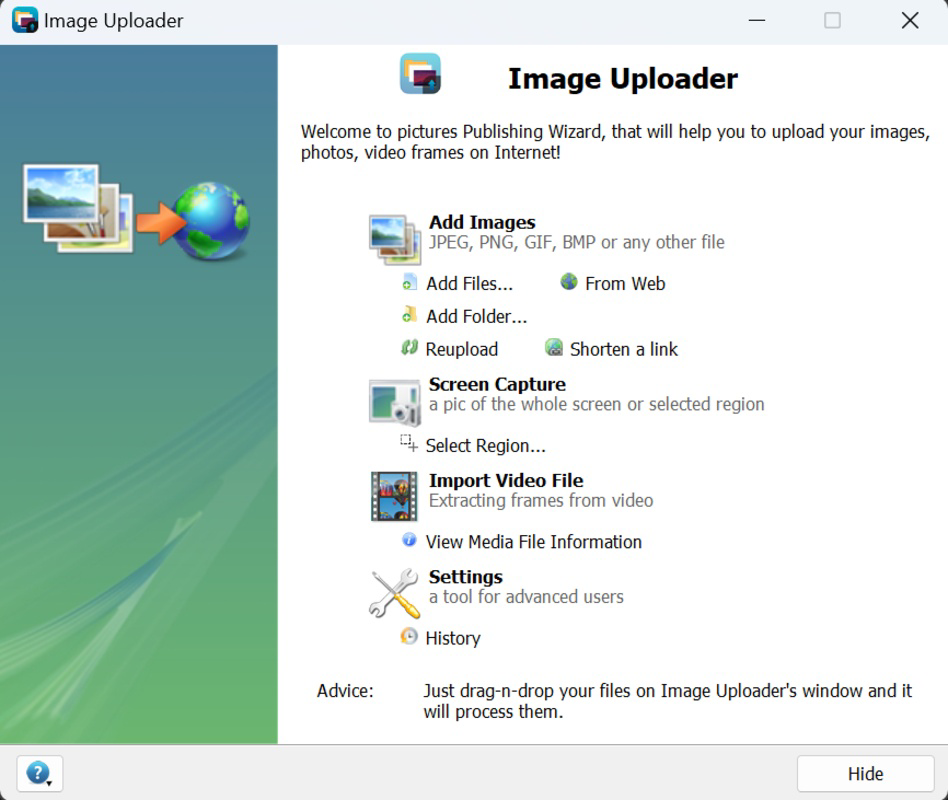 Image Uploader for PC Windows 1.4.2 Download