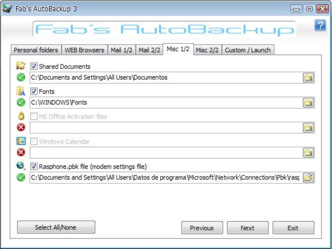Fab's AutoBackup for PC Windows 3.1.0.137 Download