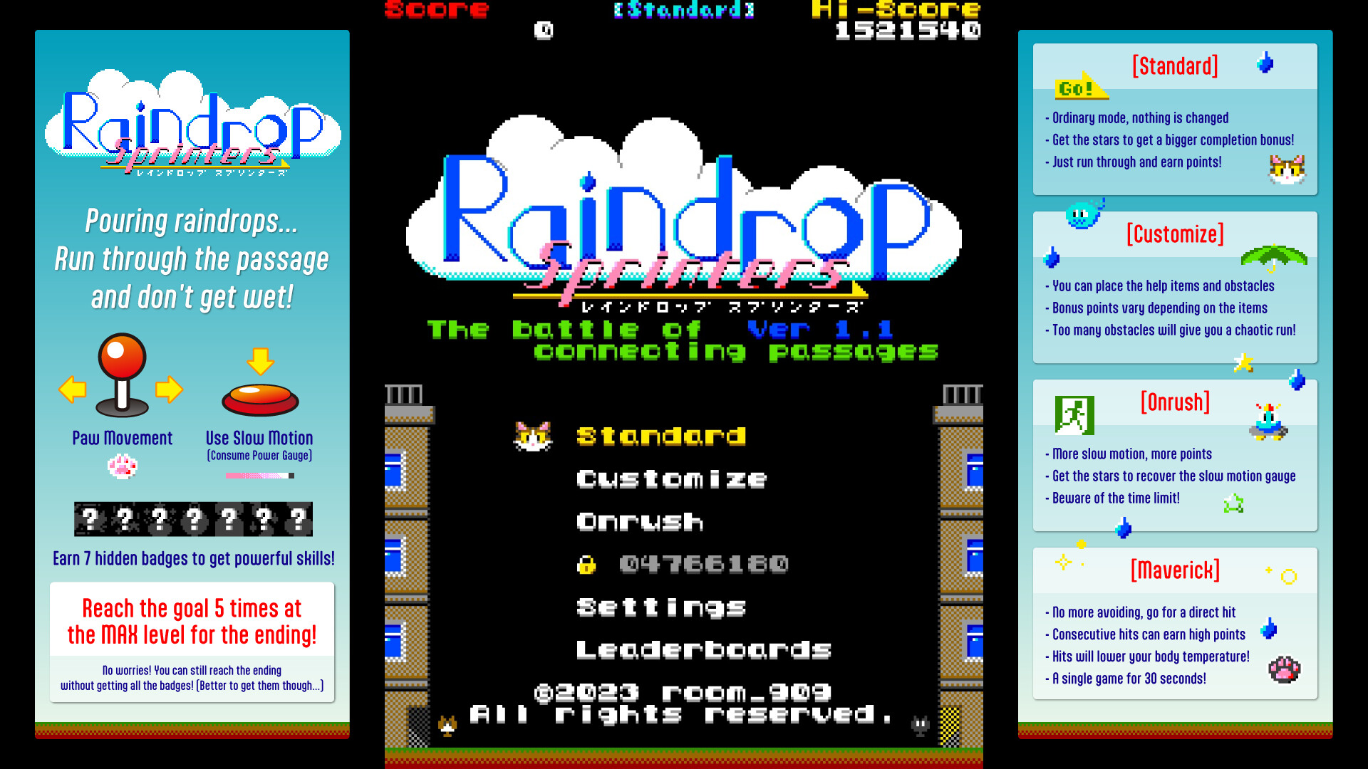 Raindrop Sprinters for PC Windows Download