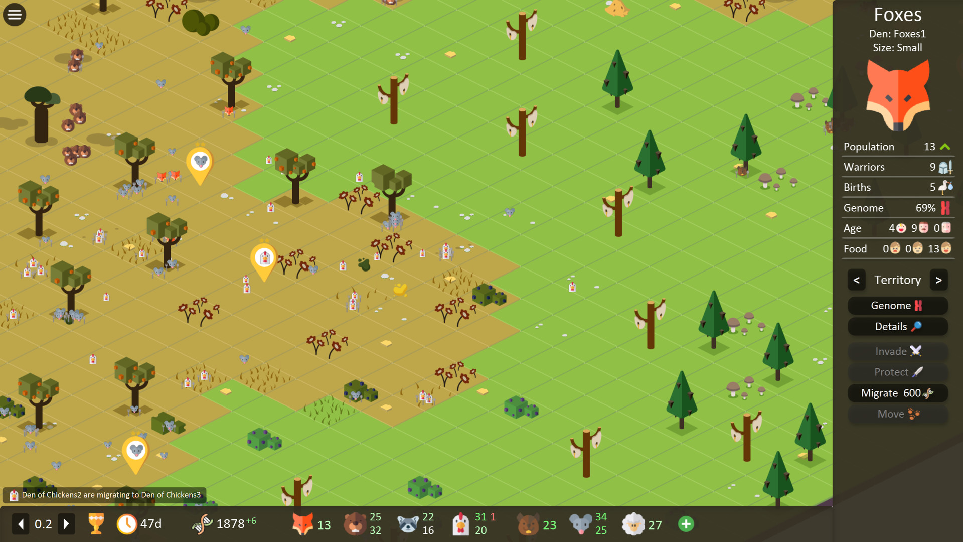 Territory: Animals Genetic Strategy for PC Windows Download