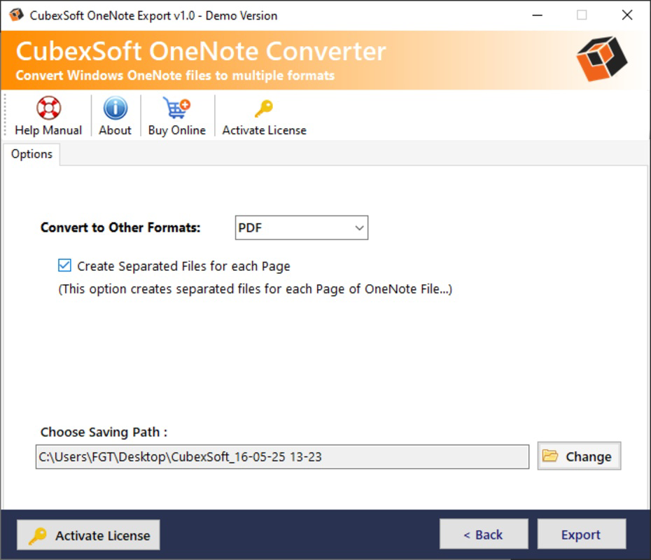CubexSoft OneNote Converter for PC Windows 1.0 Download
