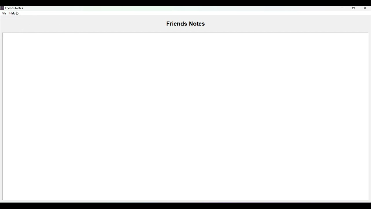 Friends Notes for PC Windows 1.1 ALPHA Download