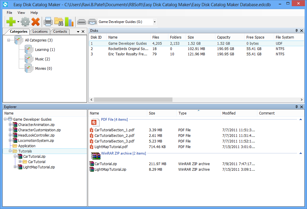 Easy Disk Catalog Maker for PC Windows Download