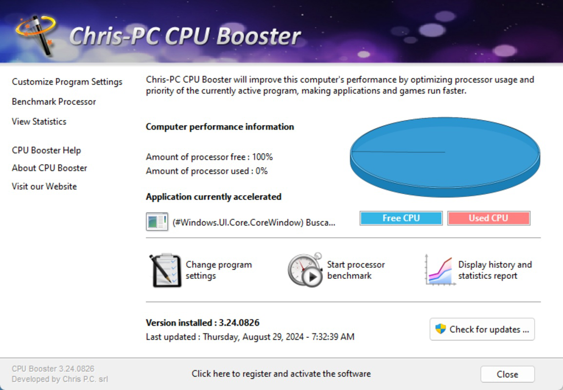 ChrisPC CPU Booster for PC Windows 3.25.1229 Download