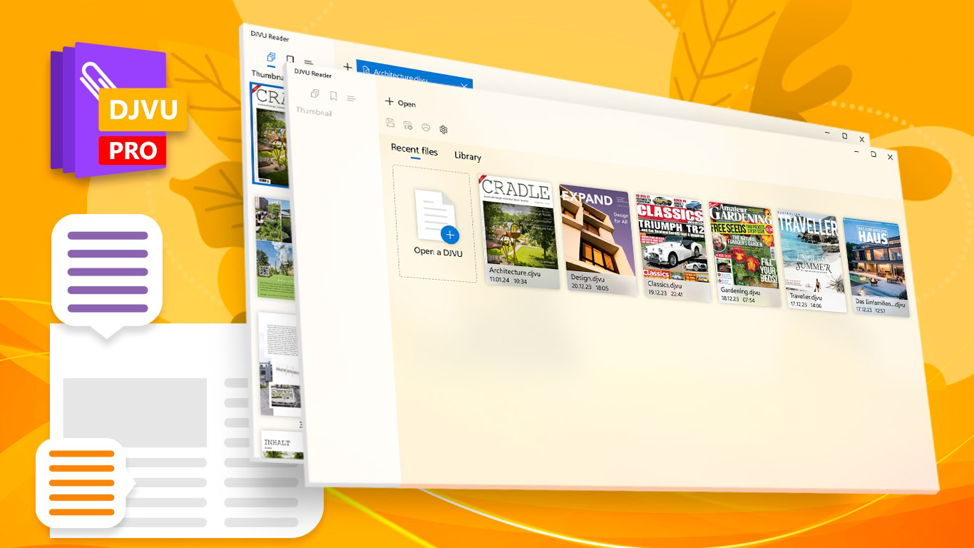 DjVu Book Reader PRO for PC Windows Download