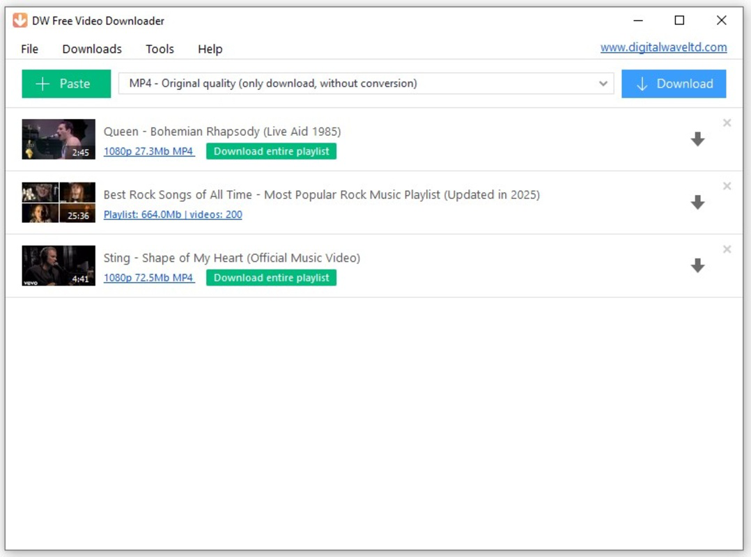 DW Free Video Downloader for PC Windows 1.4.31.628 Download
