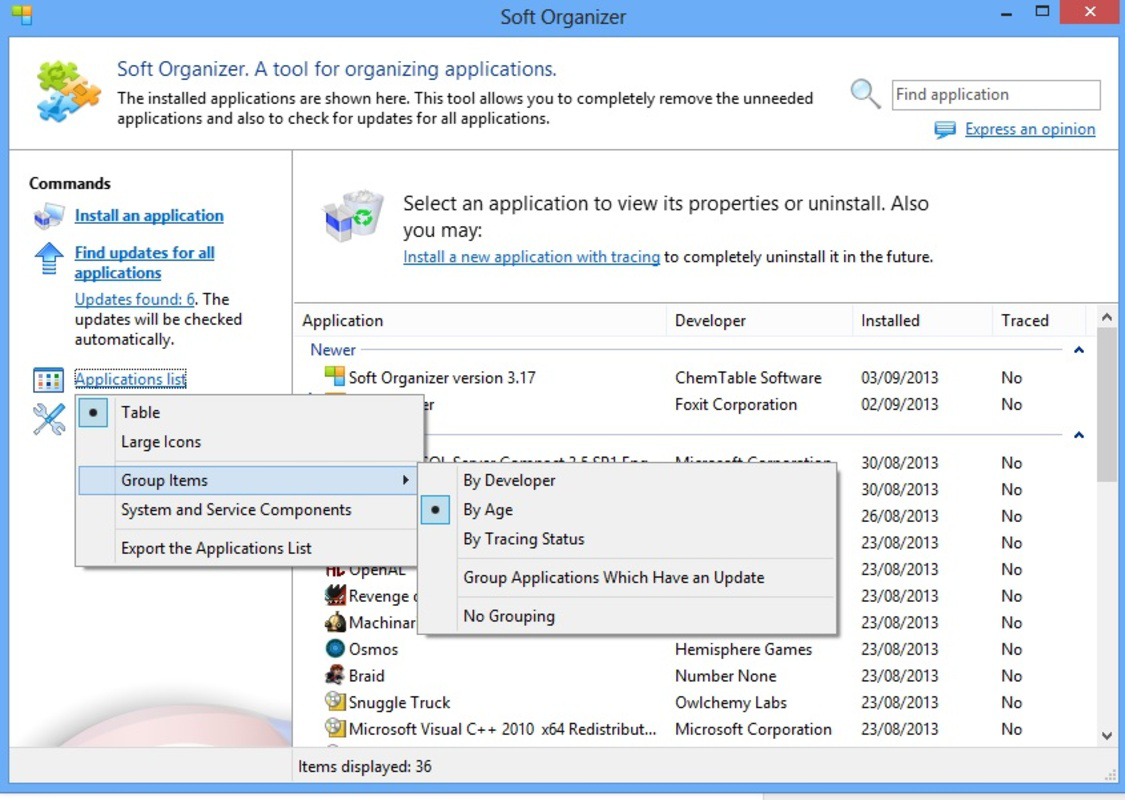 Soft Organizer for PC Windows 10.33 Download
