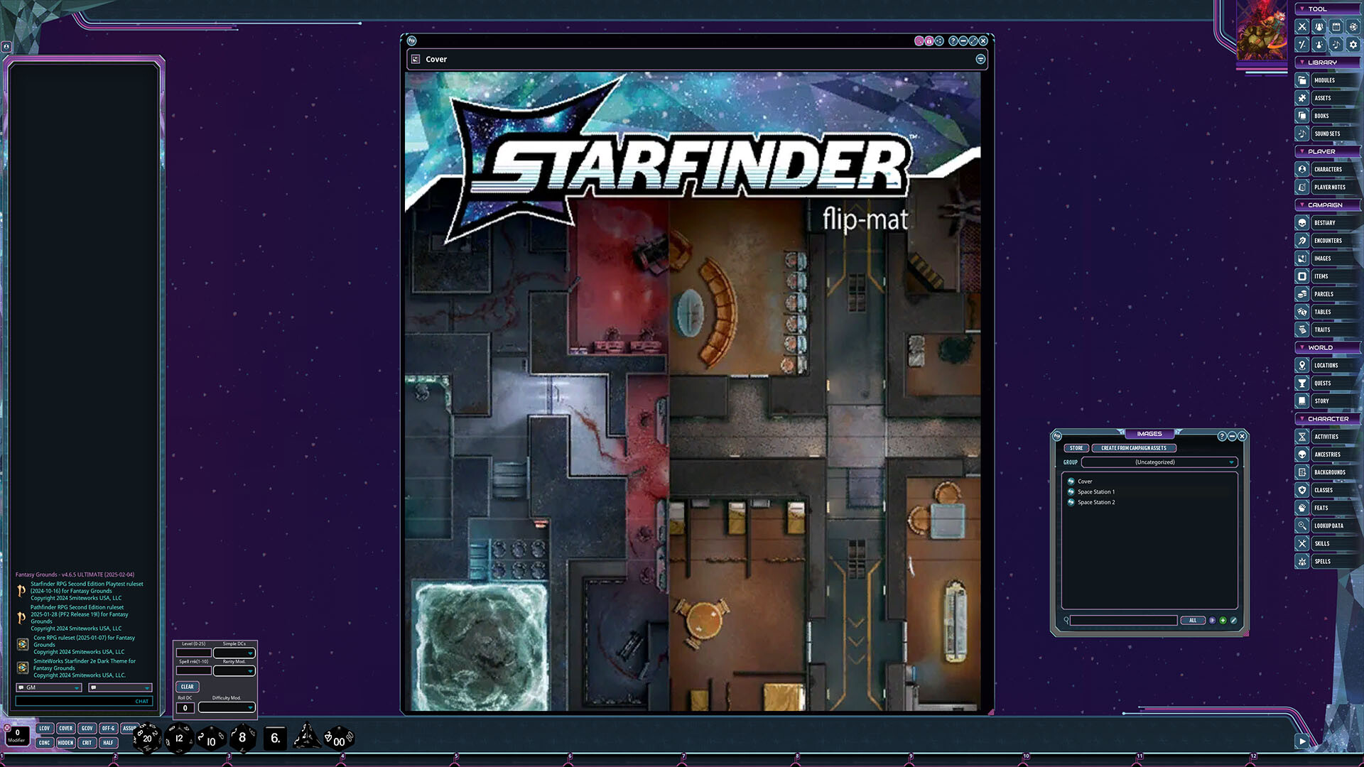 Fantasy Grounds - Starfinder 2 RPG - Flip-Mat: Space Station for PC ...