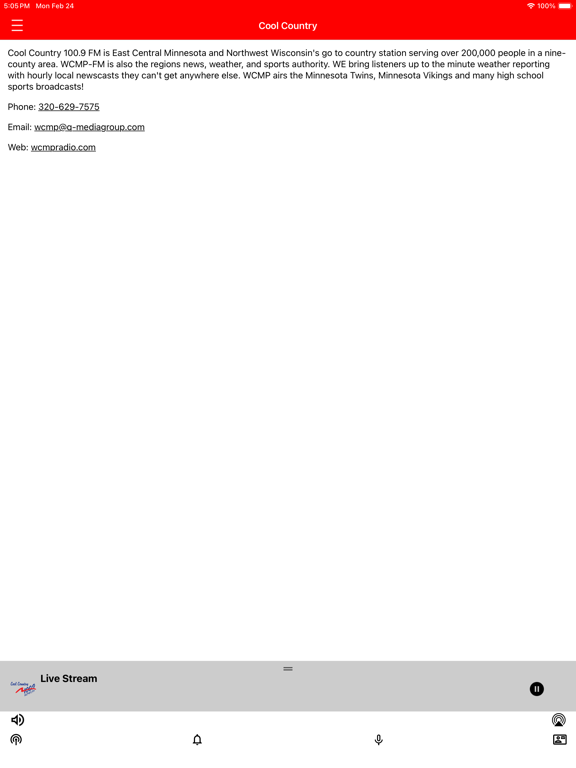 Cool Country WCMP-FM for iOS (iPhone/iPad) - Free Download at AppPure