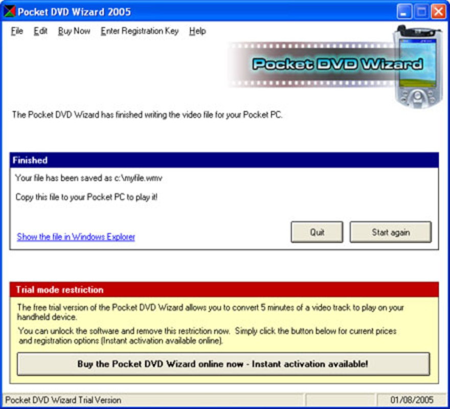 Pocket DVD Wizard for PC Windows 5.4.2 Download