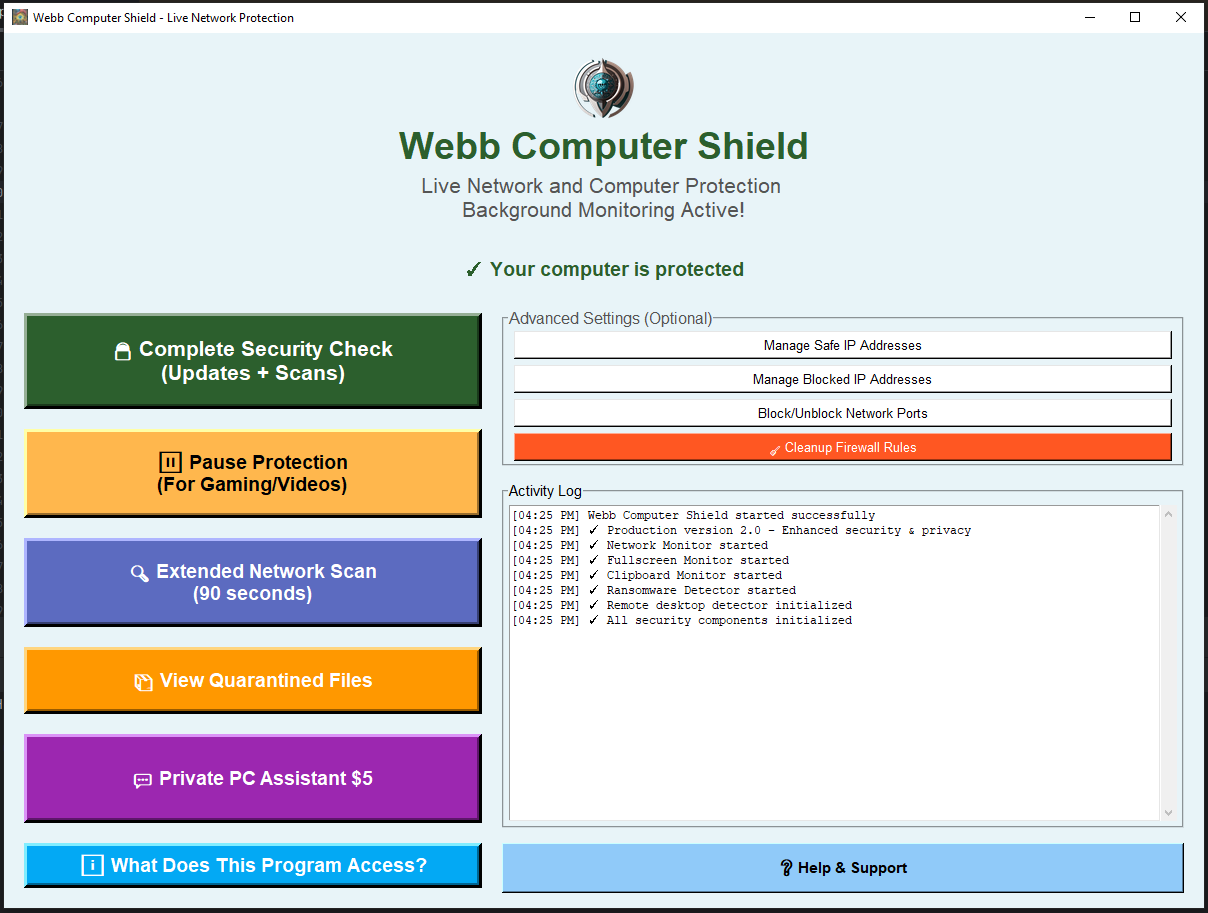 Webb Computer Shield for PC Windows Download