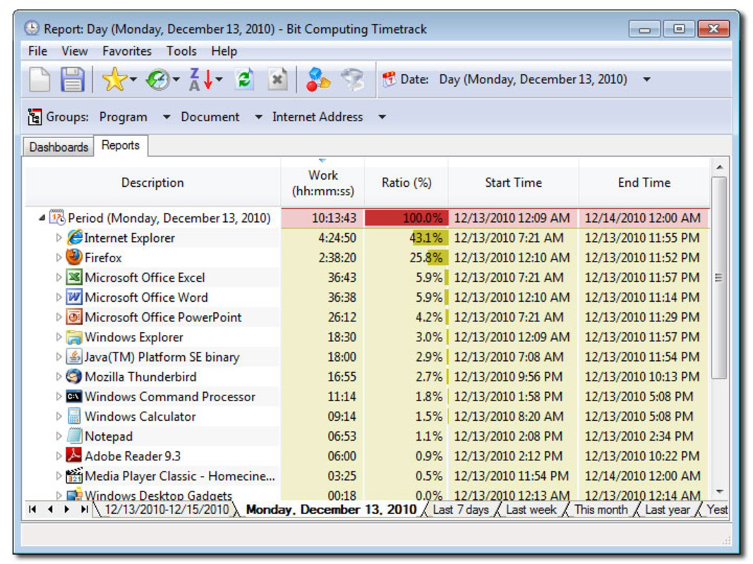 Time Track for PC Windows 5.3.1 Download