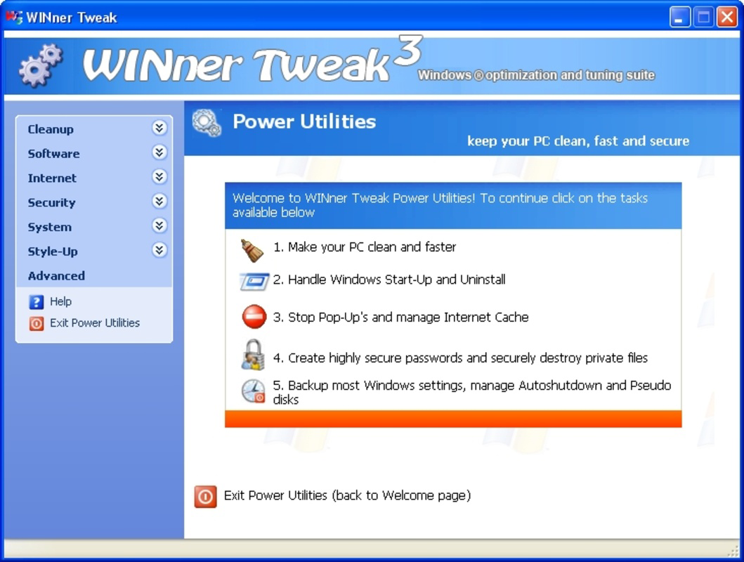 Winner Tweak for PC Windows 3.9.5 Download