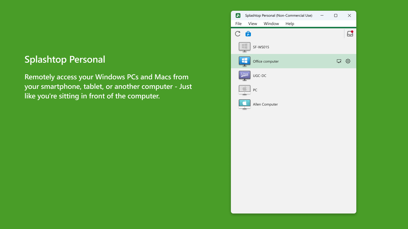 Splashtop Personal - Remote Desktop Software for PC Windows Download