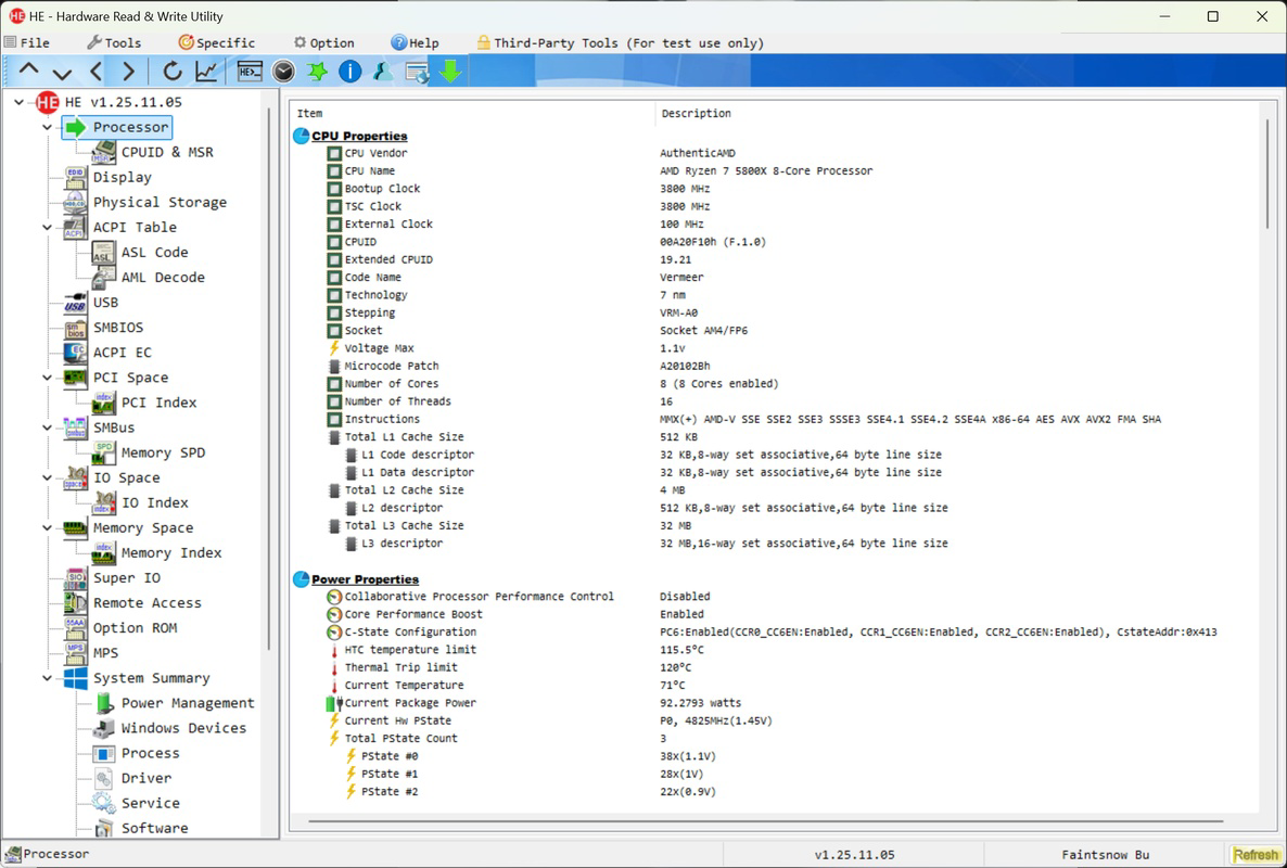 Download HE - Hardware Read & Write Utility Latest 1.25 for Windows PC