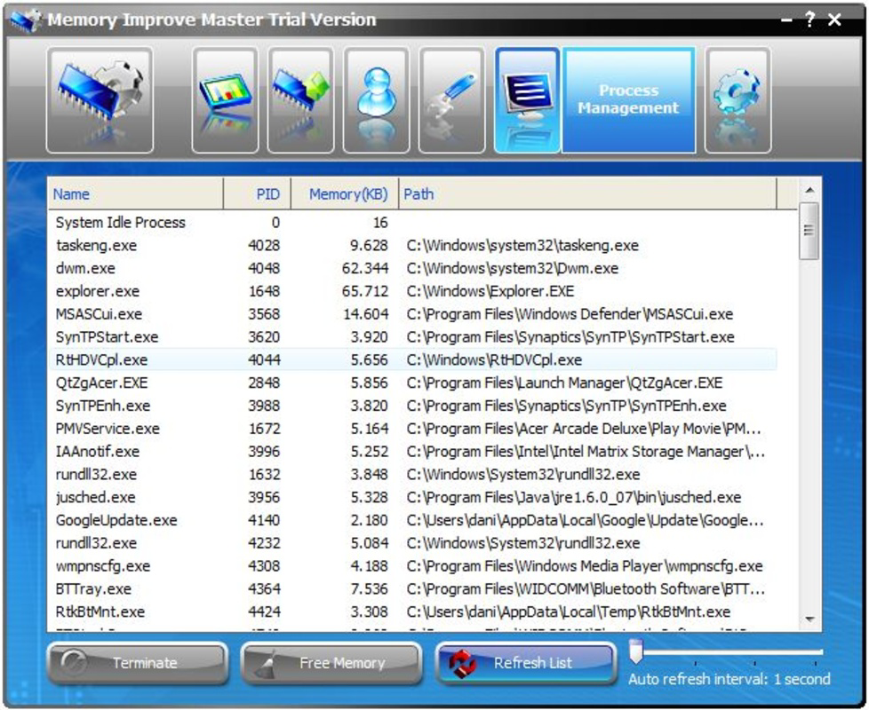 Memory Improve Master for PC Windows 6.1.2.337 Download