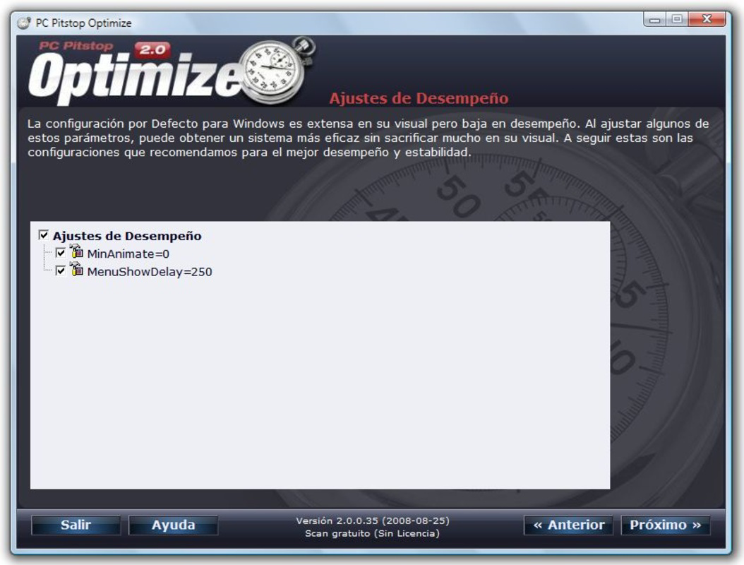 PC Pitstop Optimize for PC Windows 2.0.0.35 Download