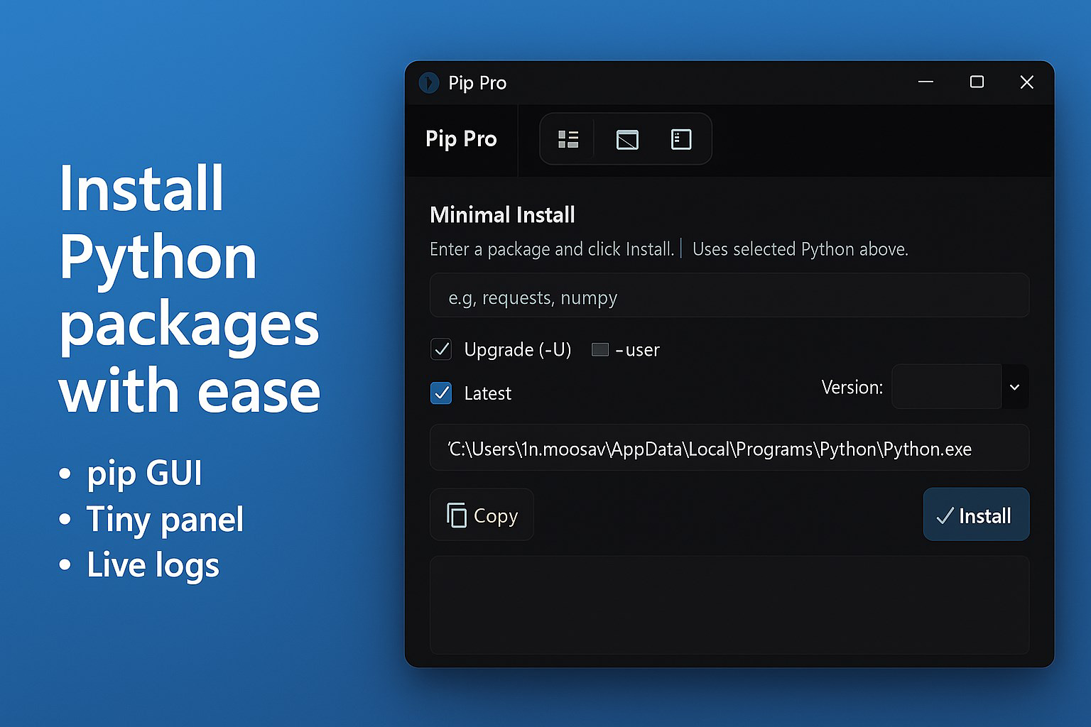 Python Quick Installer Pro for PC Windows Download