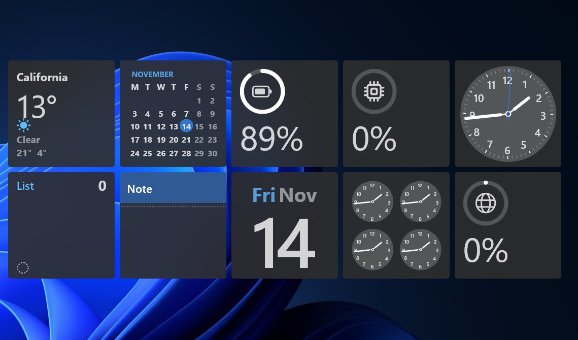 Quick Widgets for PC Windows Download