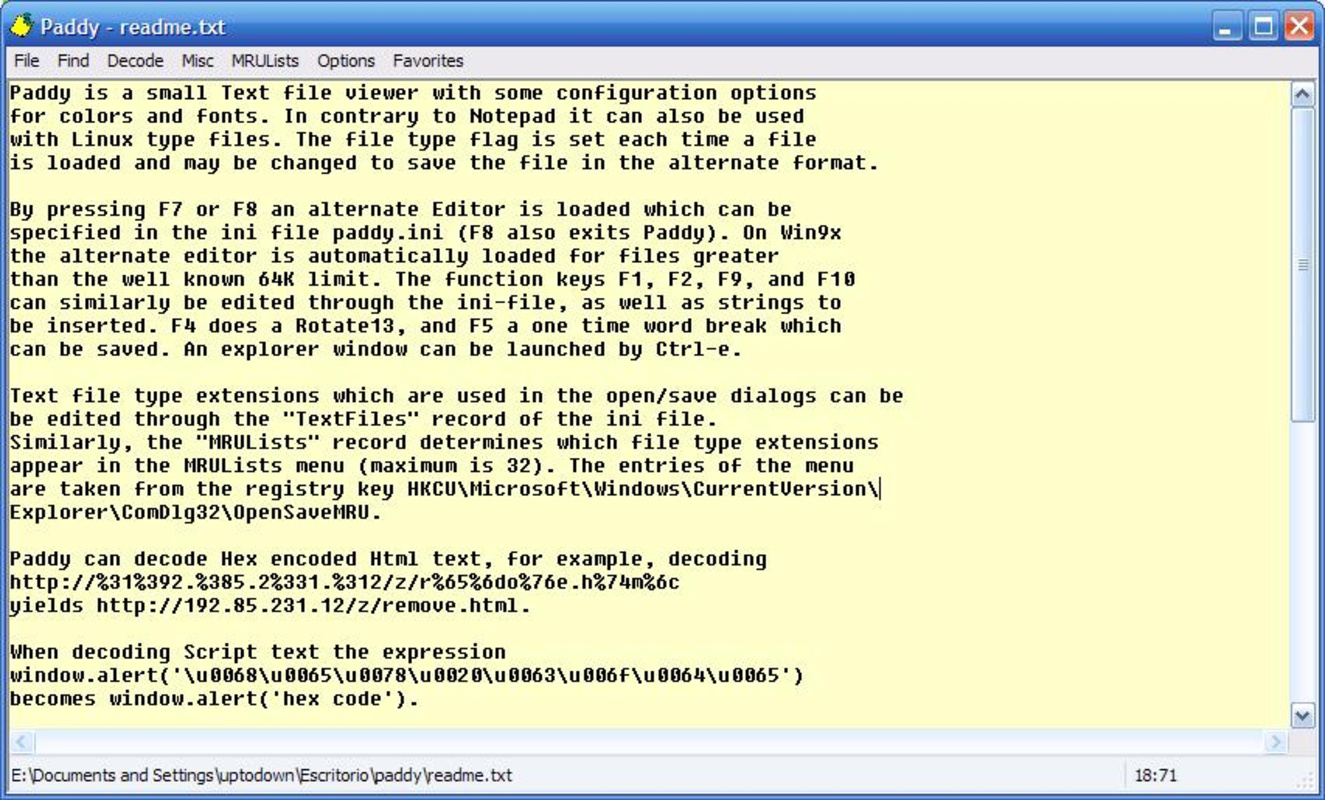 Paddy for PC Windows 1.6 Download