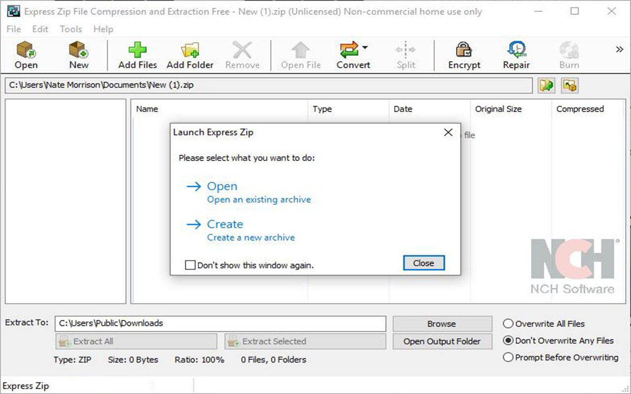 Express Zip File Compression and Extraction Express Edition for PC ...