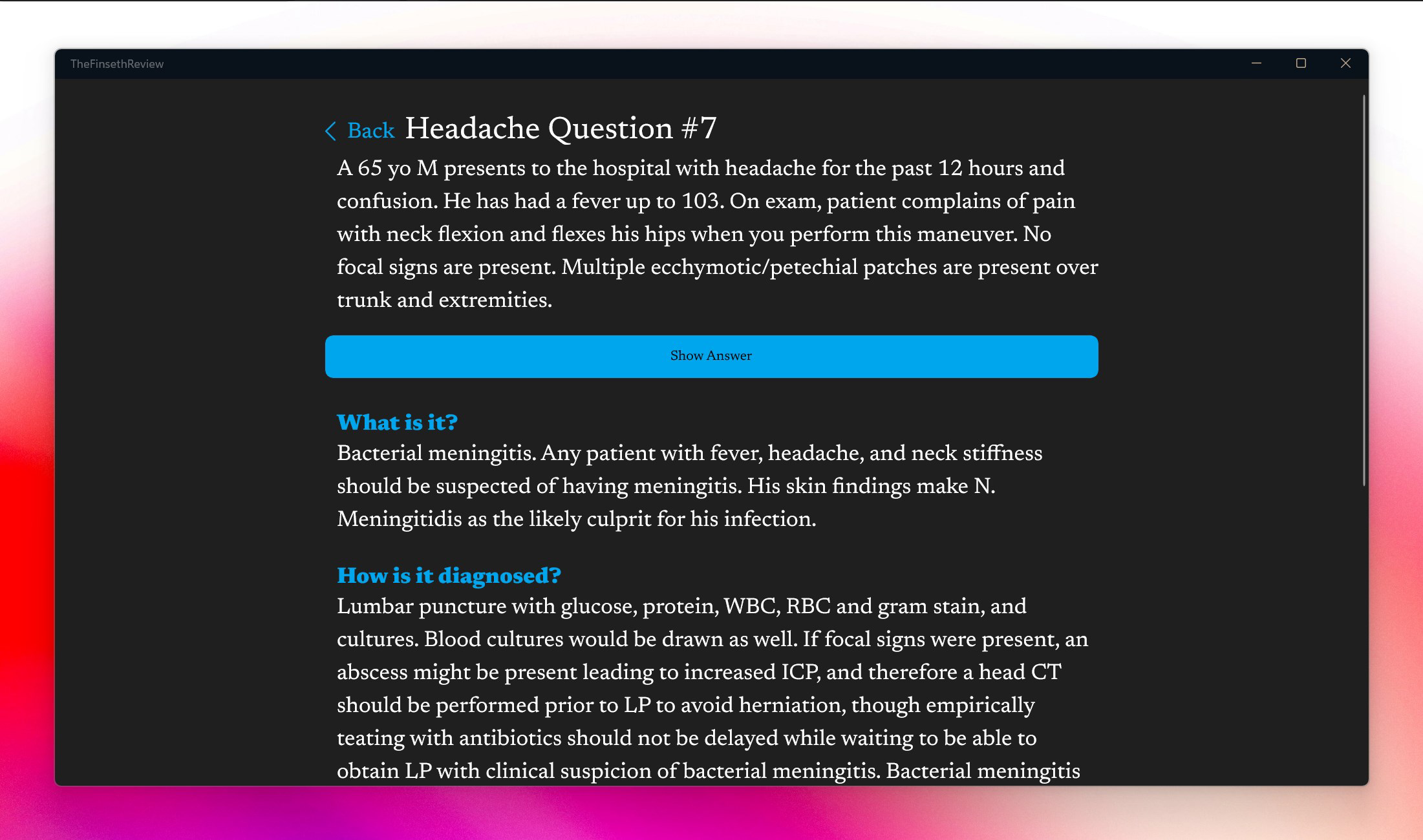 The Finseth Review for PC Windows Download