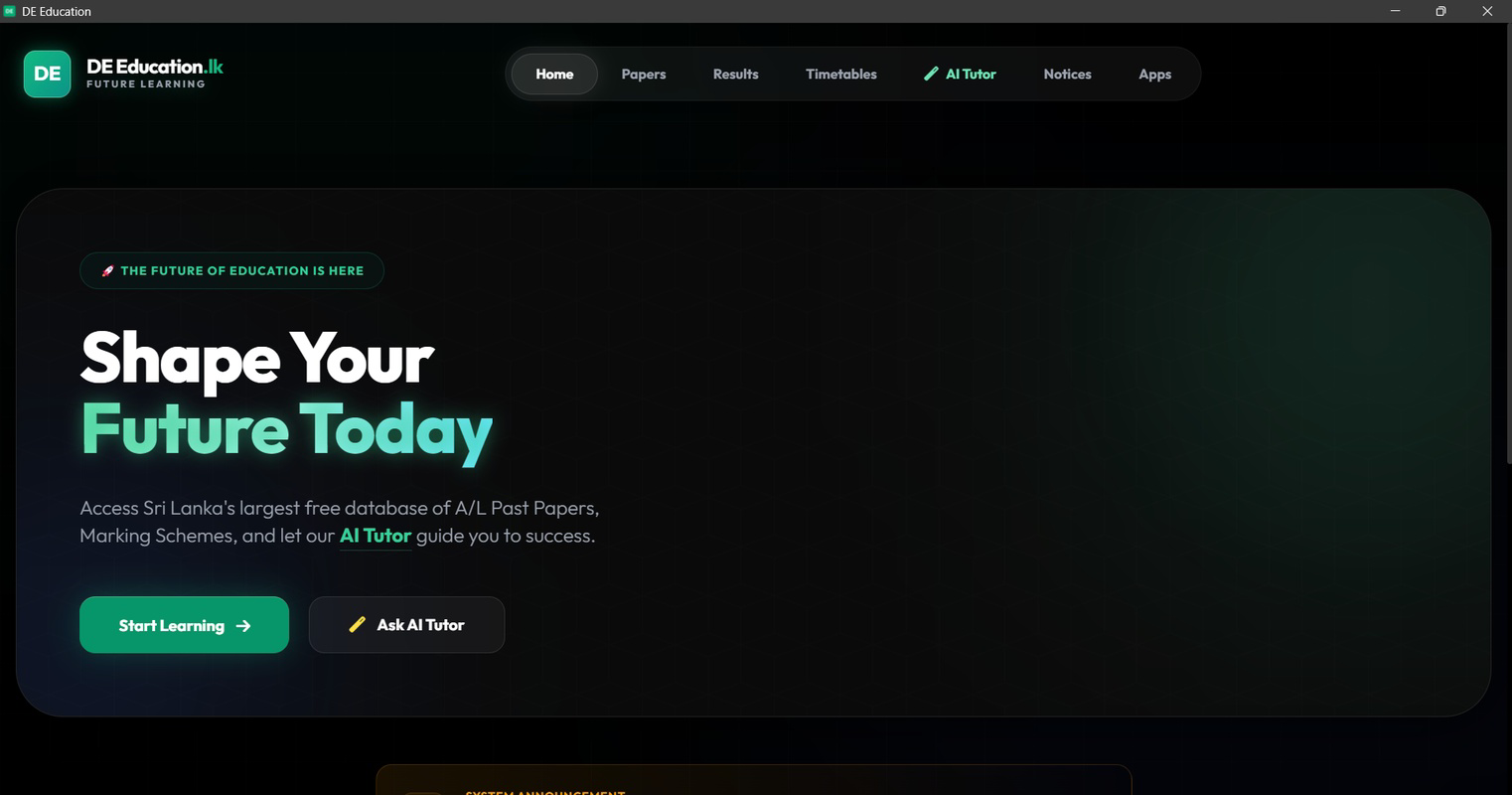 DE Education for PC Windows 1.0.0 Download