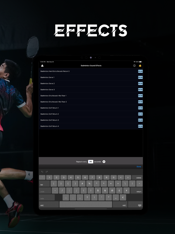 Badminton Sound Effects for iOS (iPhone/iPad) Latest Version at $4.99 ...
