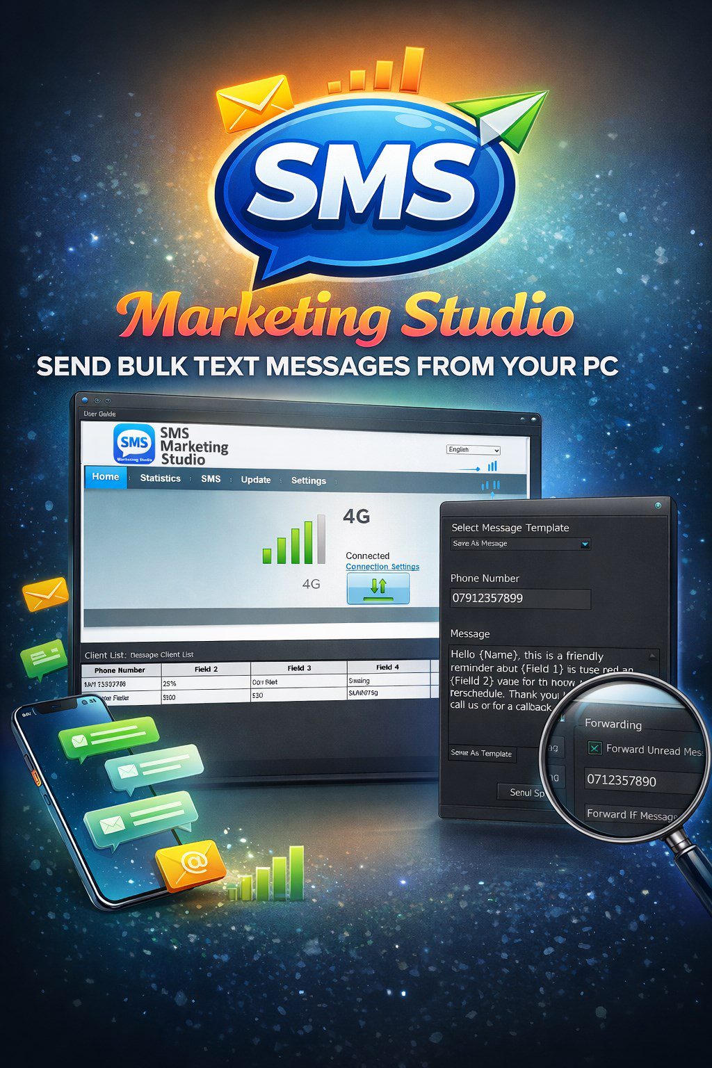 SMS Marketing Studio for PC Windows Download