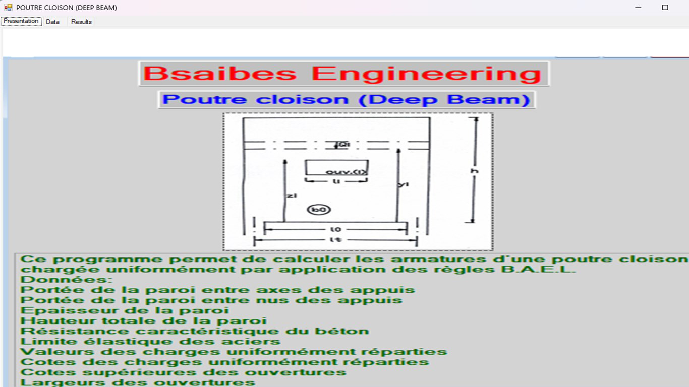DEEP BEAM (POUTRE CLOISON) for PC Windows Download