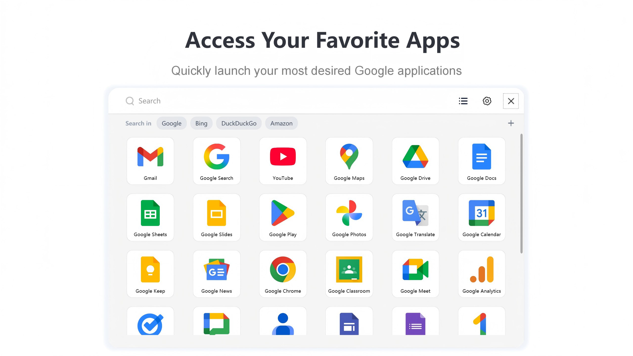 G App Launcher for PC Windows Download