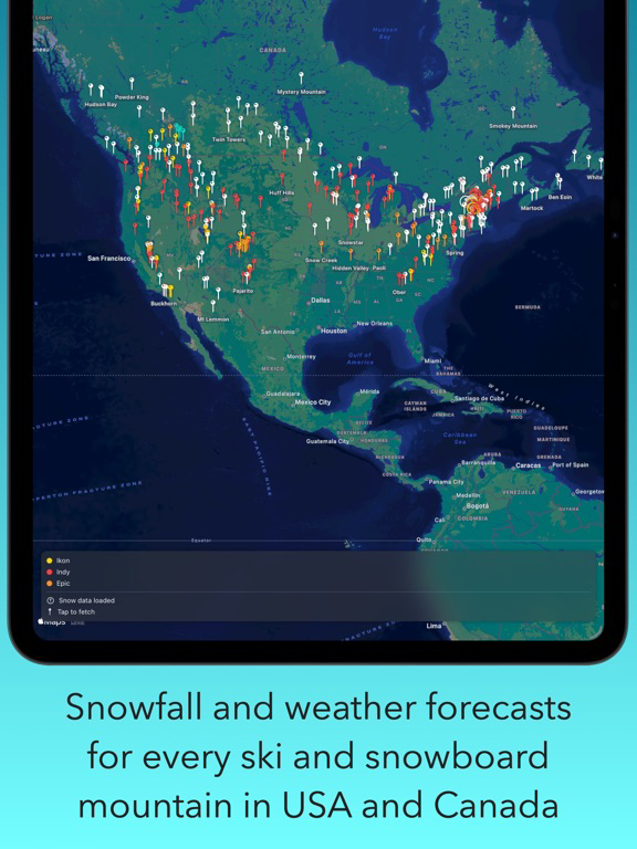 Snowfall & Ski Weather: PowDr para iOS (iPad) - Baixar Grátis no AppPure