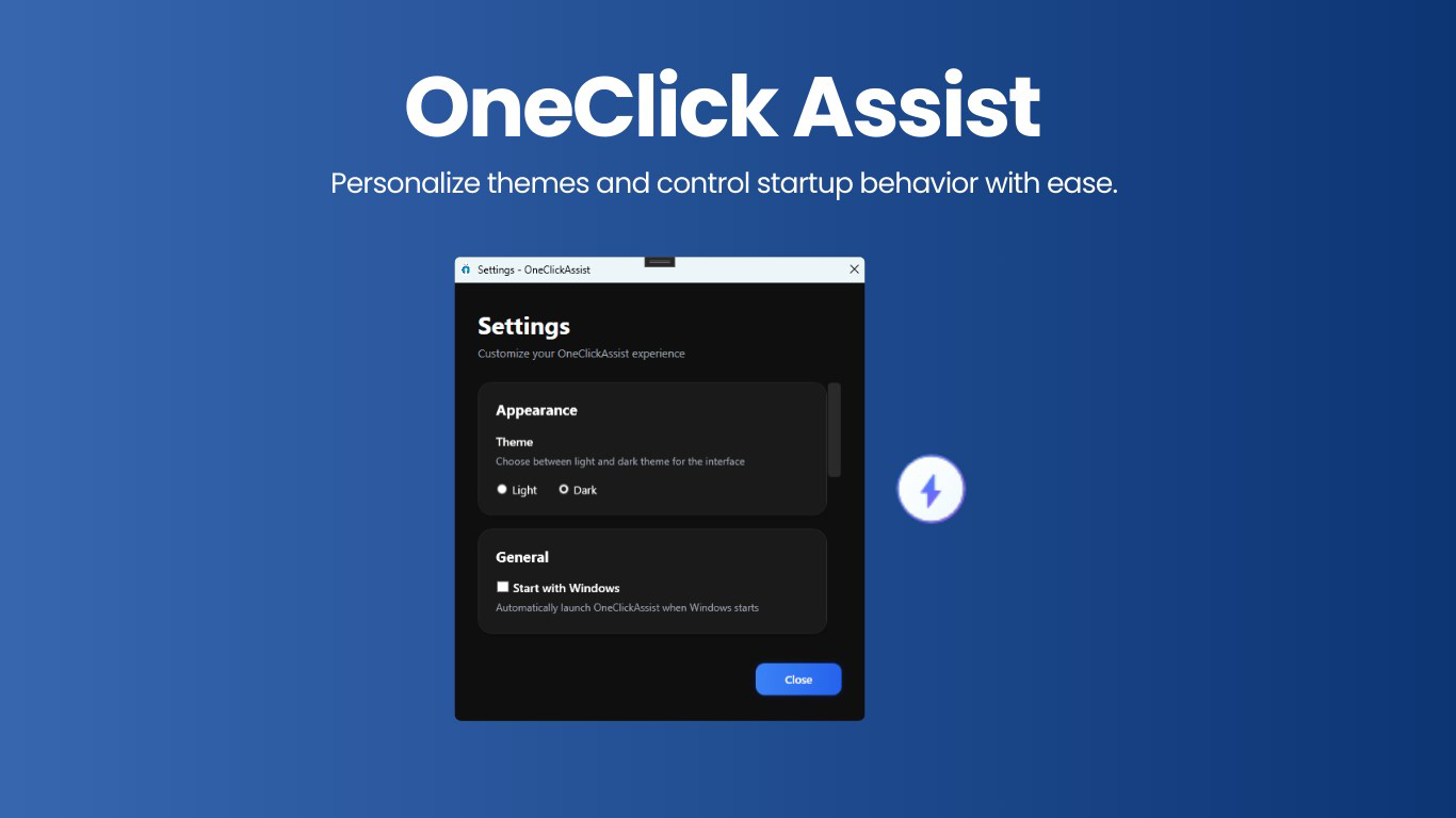 Oneclick Assist for PC Windows Download