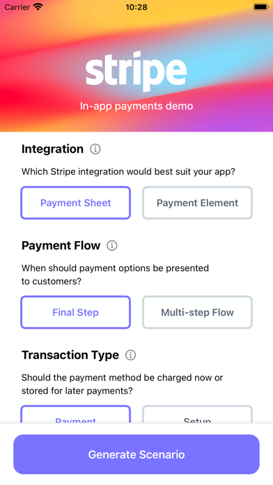 Stripe Payments Showcase for iOS (iPhone) - Free Download at AppPure
