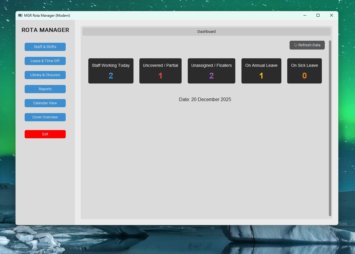 MGR Rota Manager for PC Windows Download