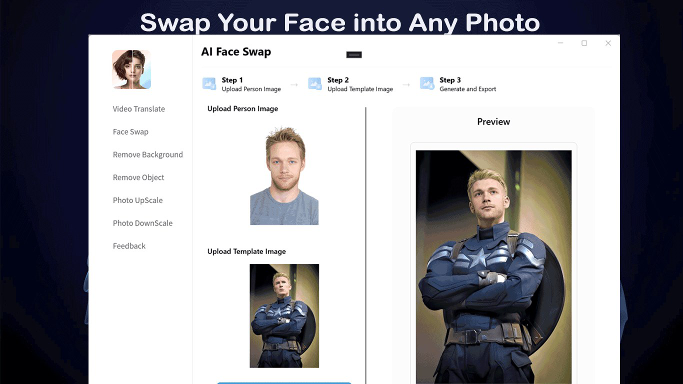 Deep Face Swap AI - FusionFaces for PC Windows Download