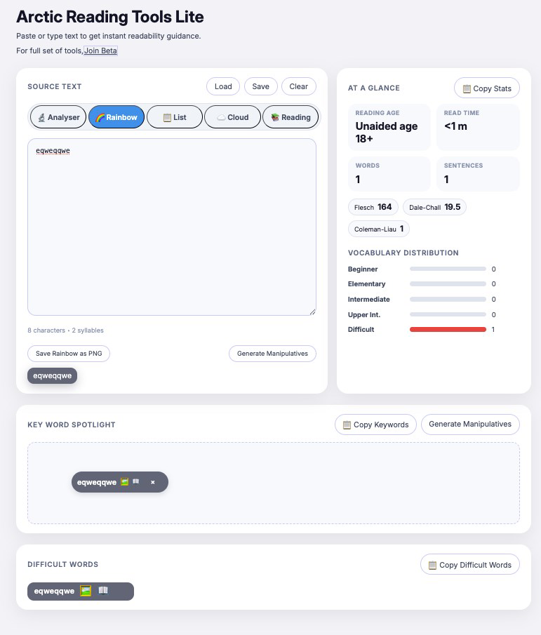 Arctic Reading Tools Lite for PC Windows Download