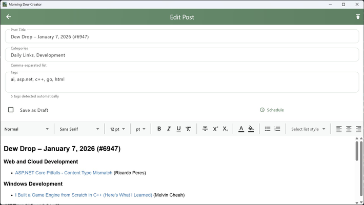 Morning Dew Creator for PC Windows Download