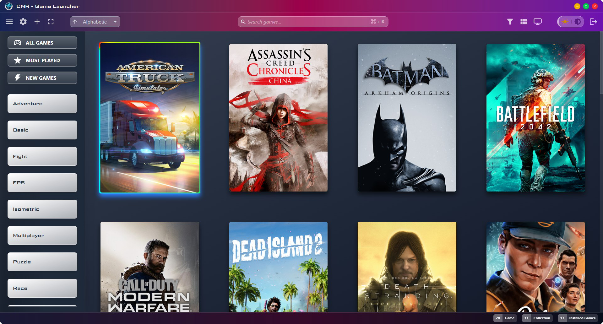 CNR Game Launcher for PC Windows Download