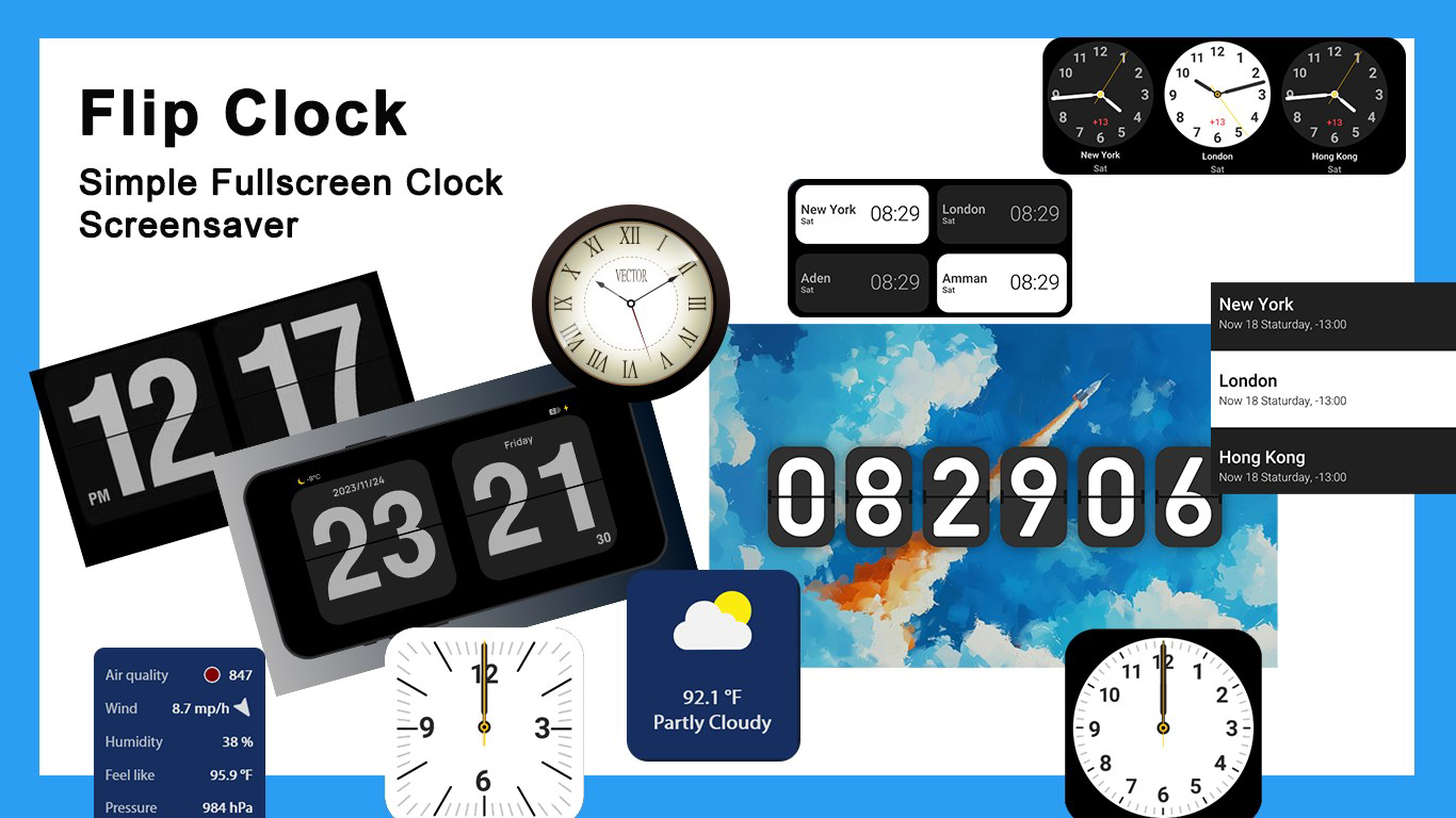 Flip Clock: Timer Widget for PC Windows Download