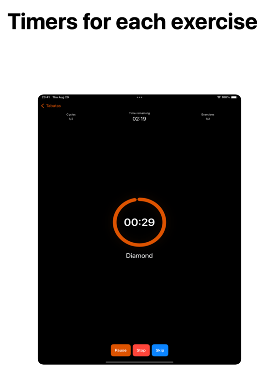 Tabata Timer - Circuit train for iOS (iPhone/iPad) - Free Download at ...