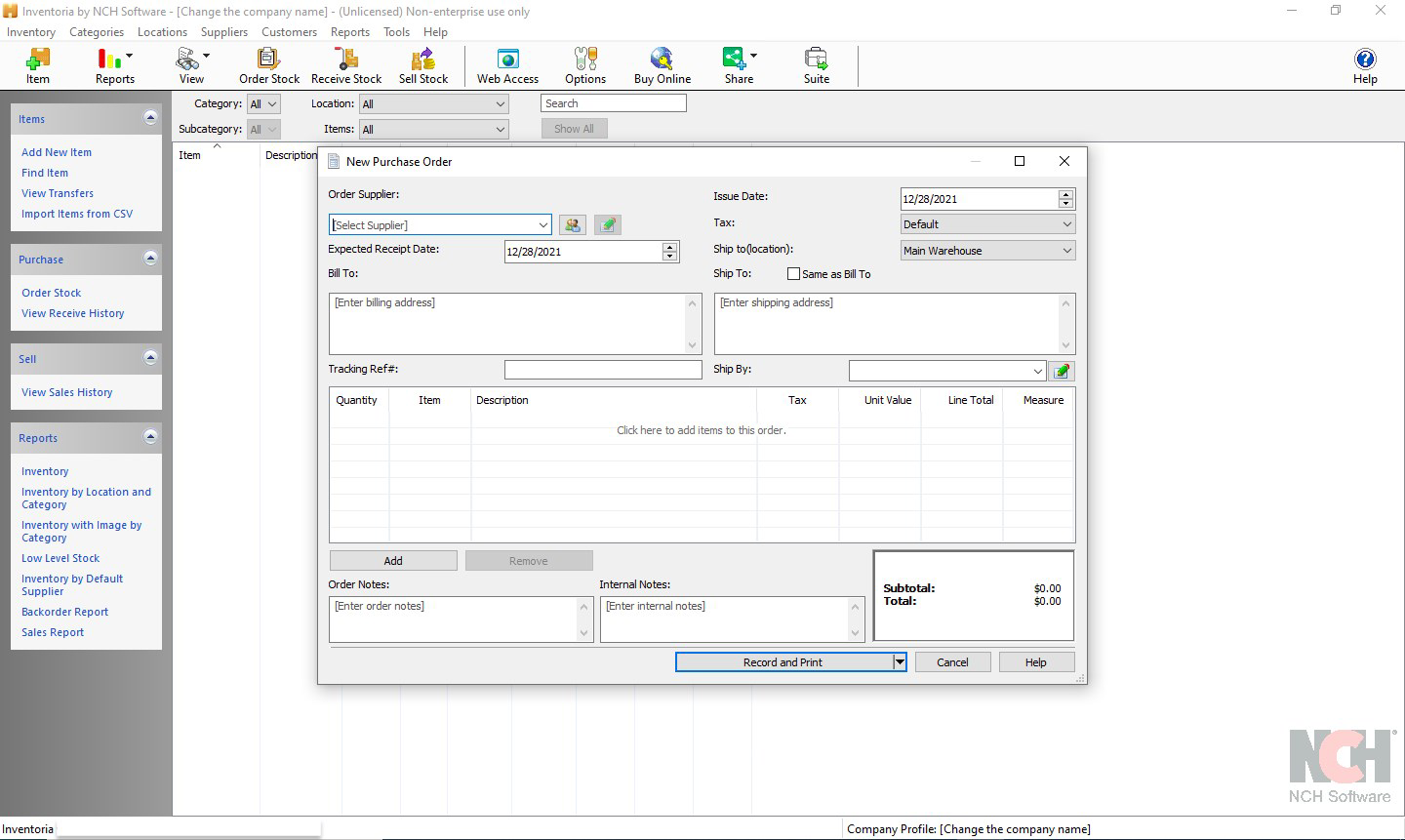 Inventoria Inventory Management Software for PC Windows Download