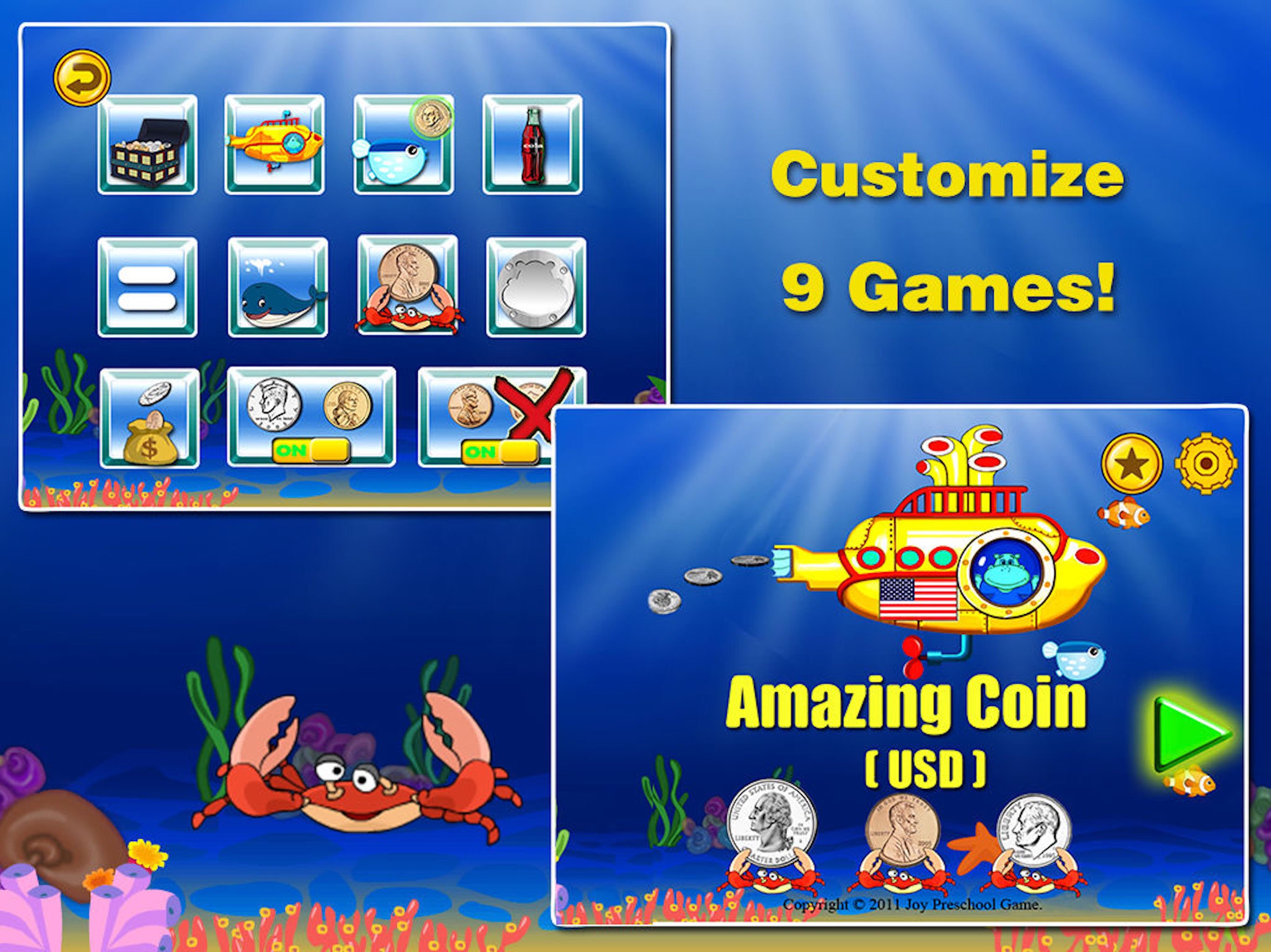 Amazing Coin (USD) for kids Latest Version 1.3 for Android