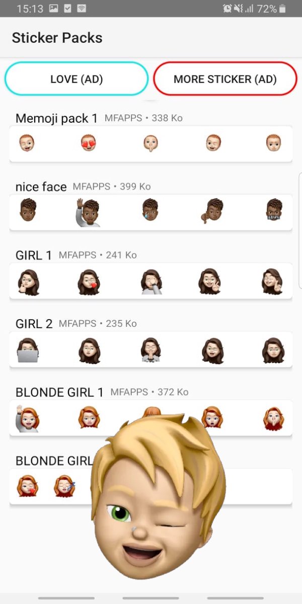 Memoji Stickers APK for Android Download